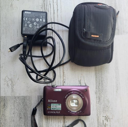 Nikon COOLPIX S4300 16.0MP Plum Touchscreen Digital Camera Digicam ...