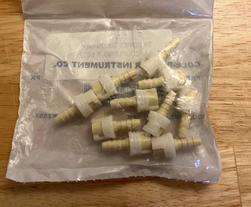 Cole Parmer TR Series: 06363-64 Female Couplings 1/8" PP In-line ...