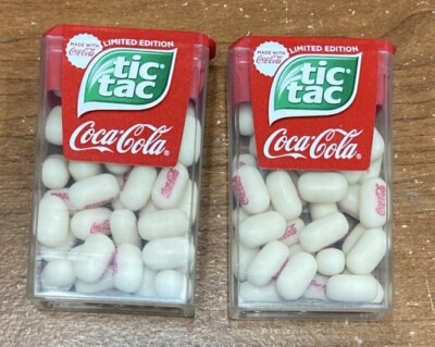 2x Coca-Cola Flavored Tic-Tacs Limited Edition Mini - 18g - Sealed ...