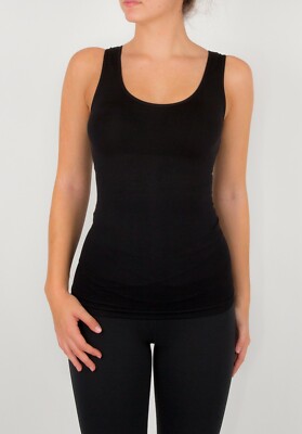 Yummie Tummie Lena Seamless Shapewear Tank Top in Black YT5-104 NEW | eBay