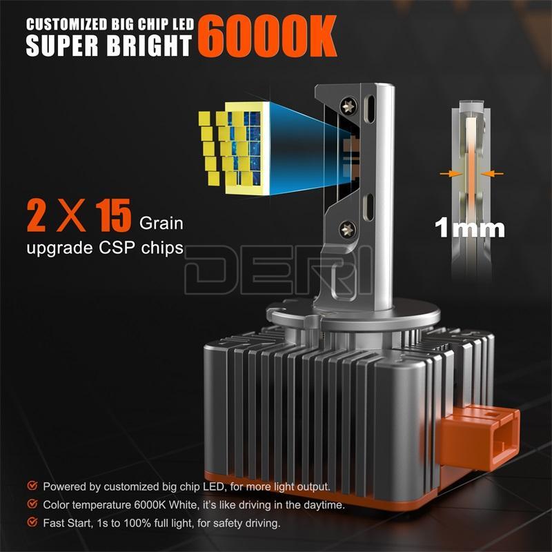 2X D2S D2R LED Headlight Bulb Replace HID Xenon Super White 6000K ...