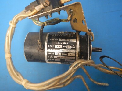 CESSNA FLAP MOTOR P/N: 9910055-1 WITH LIMIT SWITCHES | eBay