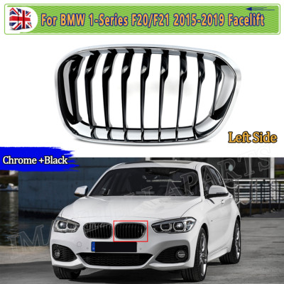 FOR BMW 1 SERIES F20 F21 2015-2019 FRONT KIDNEY GRILLE LEFT SIDE CHROME ...