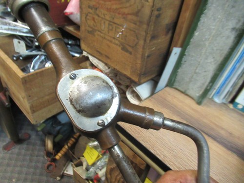 Stanley NO 993 Corner BIT Brace Drill 10" SWEEP BRASS GEAR BOX 1911 ...