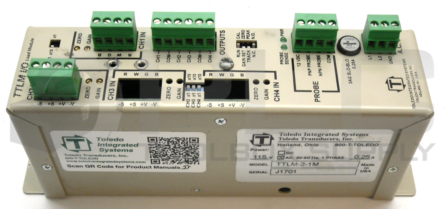 TOLEDO INTEGRATED SYSTEMS TTLM-2-1M LOAD MODULE 115/220VAC 0.05/0.1A | eBay