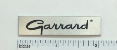 Garrard Badge Logo for Turntable Base Plinth - Custom Made Aluminum | eBay