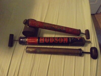 Lot of three Vintage/Antique SPRAYERS/BUG SPRAYERS HAND PUMP WOOD METAL ...