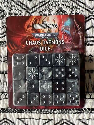Warhammer Limited Edition Chaos Daemons Dice Set | eBay