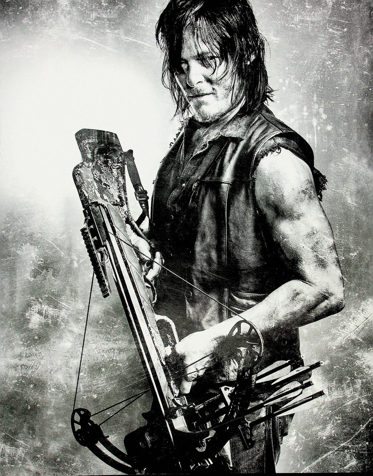 Daryl Dixon Crossbow Drawing