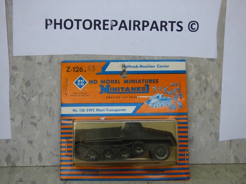 Roco Minitanks WWII German SWS Munitions Carrier Halftrack Lot#6875K ...