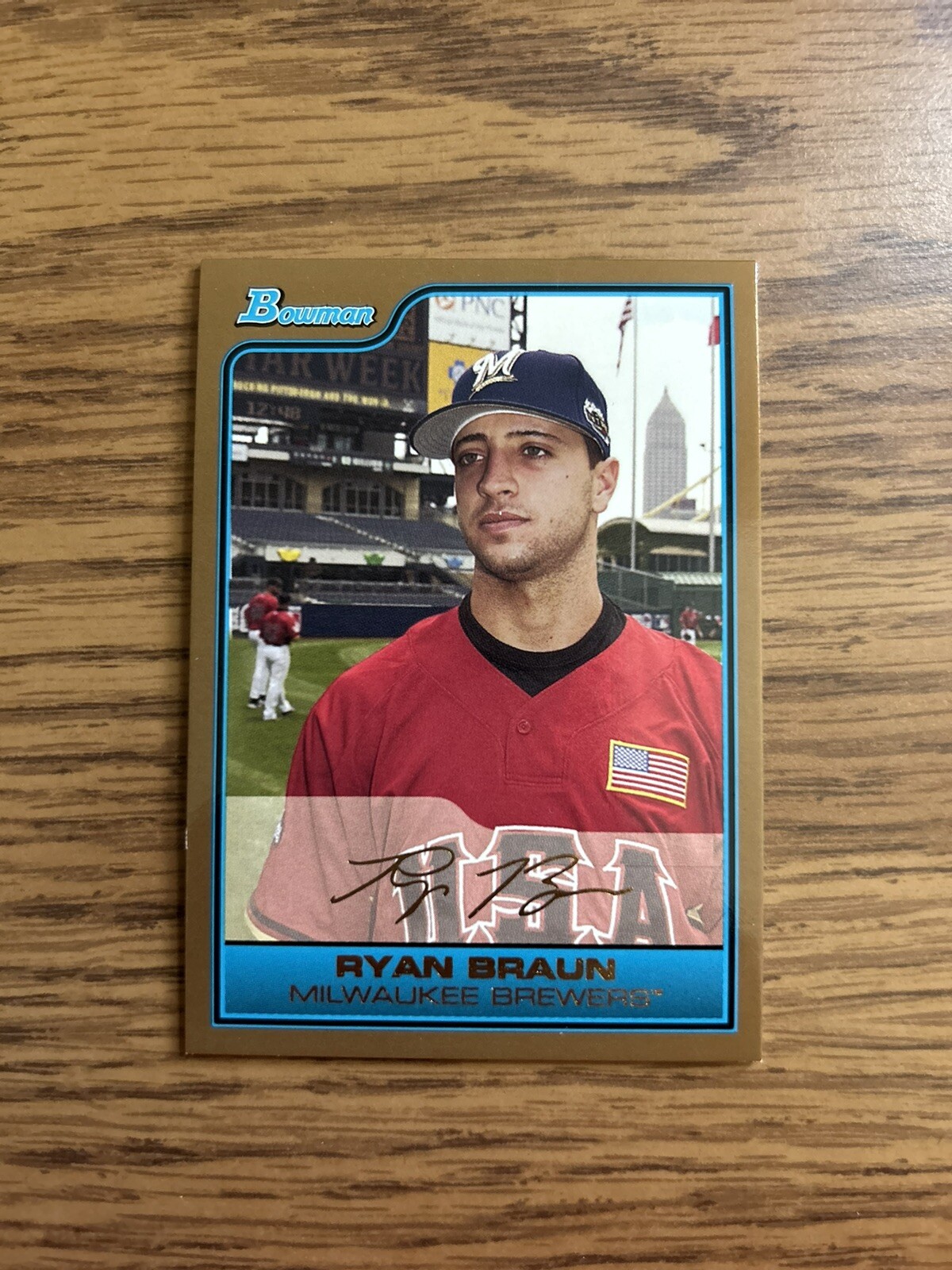 Ryan Braun 2006 Bowman Future's Game Prospects Gold ROOKIE RC #FG3 ...