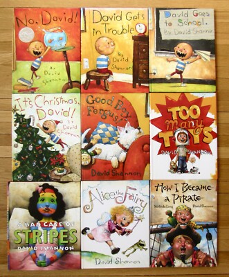 Lot 9 DAVID SHANNON Picture Books No David Alice the Fairy Pirate HBDJ ...