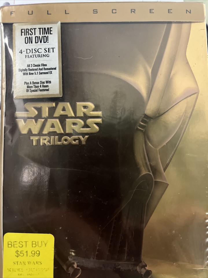 Star Wars Trilogy (DVD, 2004, 4-Disc Set, Full Screen) 24543123453| eBay