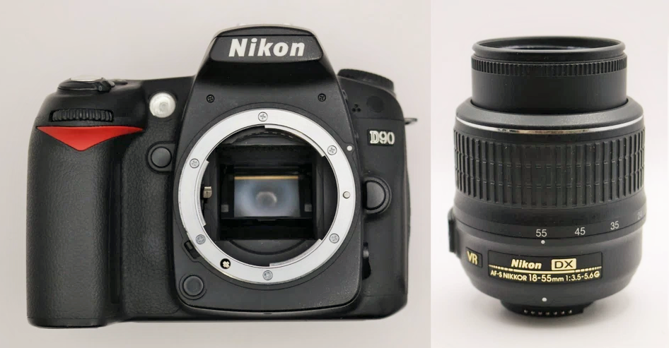 Nikon D90 DSLR Camera Kit w/ 18-55mm Lens – Clean, Tested, Moderate ...