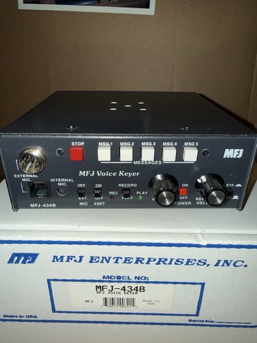 MFJ MFJ-434B Voice Keyer Record Playback External/Internal Mic Input | eBay