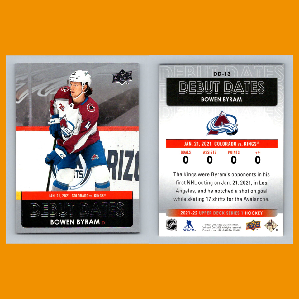 Colorado Avalanche Lot 6 Hockey Cards Upper Deck Aimbots Nathan ...