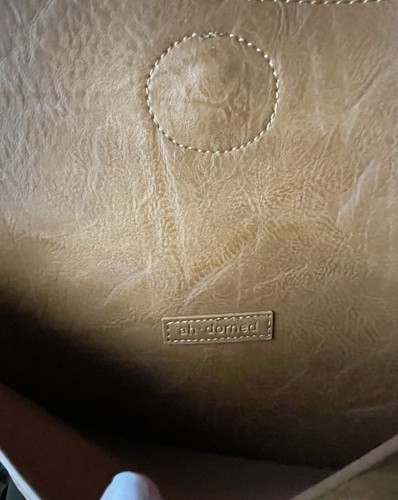 Ahdorned Studded Classic Vegan Leather Messenger Bag - NWT | eBay