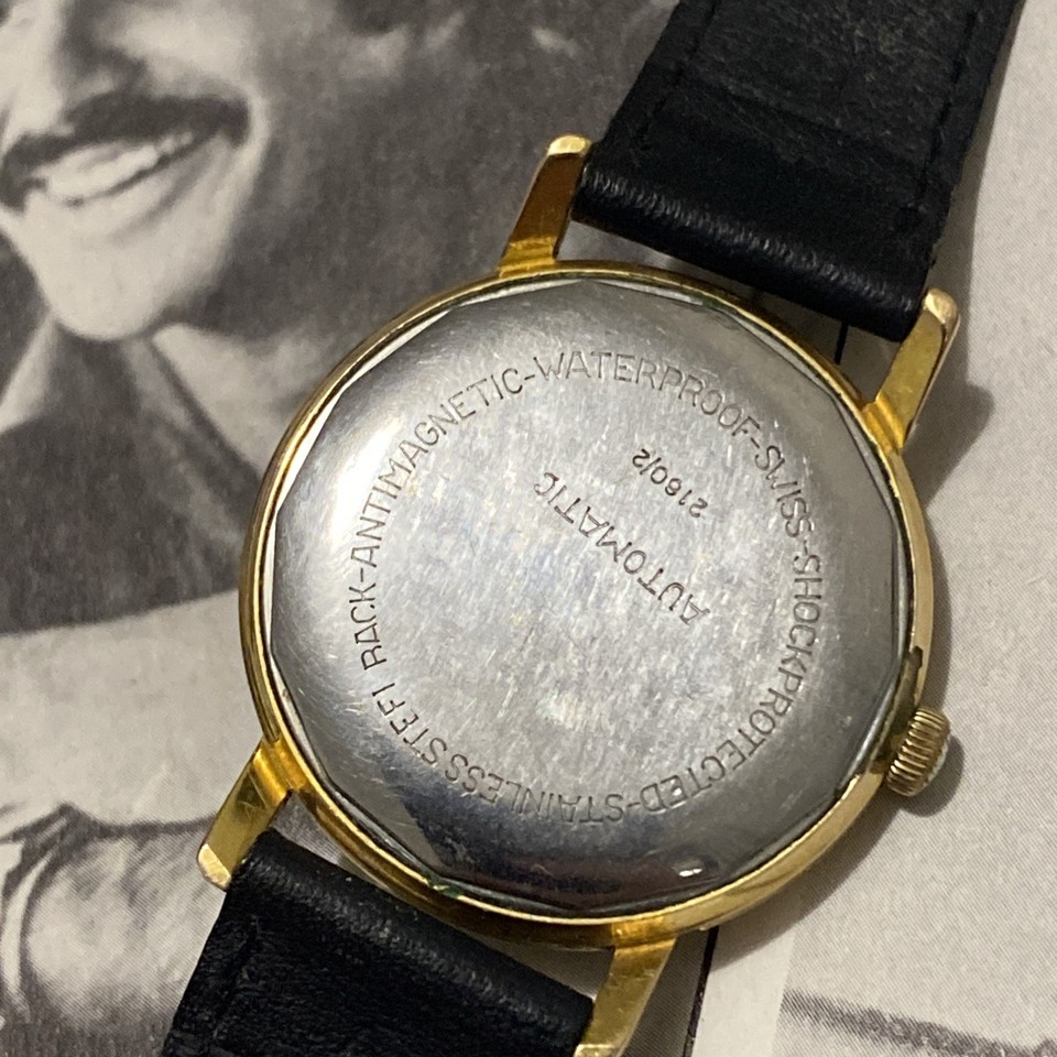 Vintage 1960s Majex 25 Jewels Automatic Mens Watch Gold Plated Swiss ...