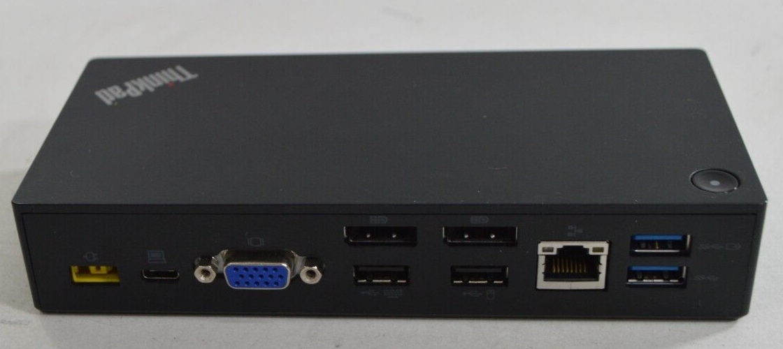 Lenovo Thinkpad 40A9 USB-C Dock Station USB 3.0 03X7194 4K DK1633 | eBay