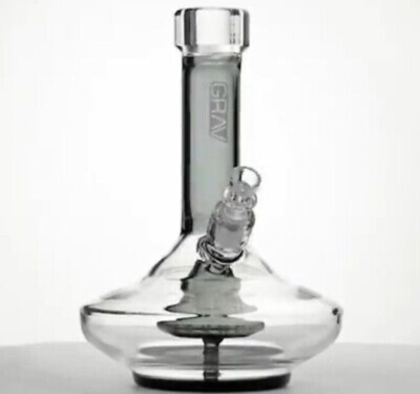 GRAV® Smoke Wide Base Decanter Glass Sculpture AS1 | eBay