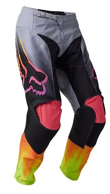 Fox Racing 180 Statk Mens MX Offroad Pants Steel Gray 26 USA | Textile ...