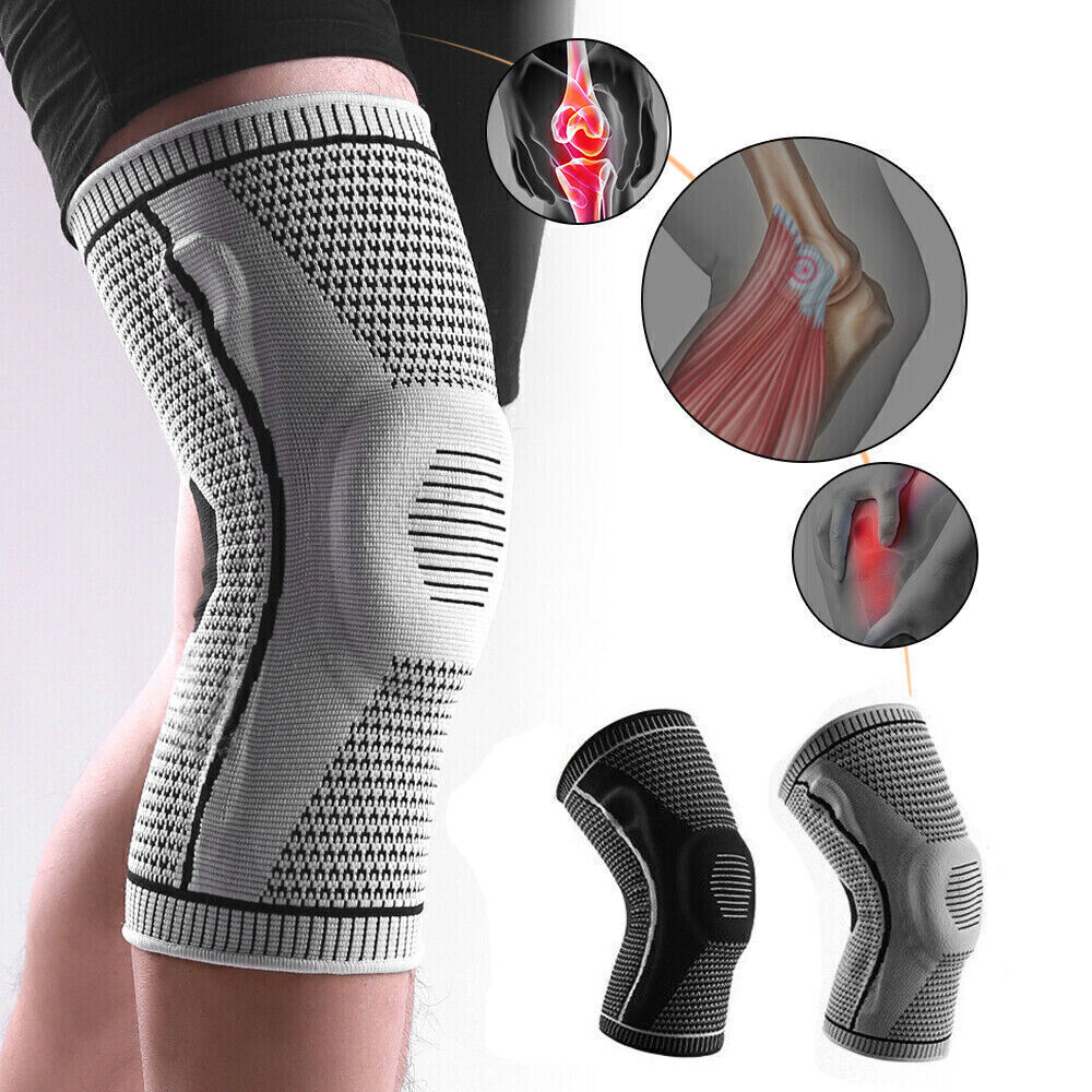 Knee Support Compression Sleeve Brace Patella Arthritis Pain Relief Gym Sports | eBay UK