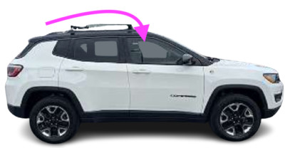 Fits 2017-2022 Jeep Compass MP Passenger Side Right Front Door Window ...