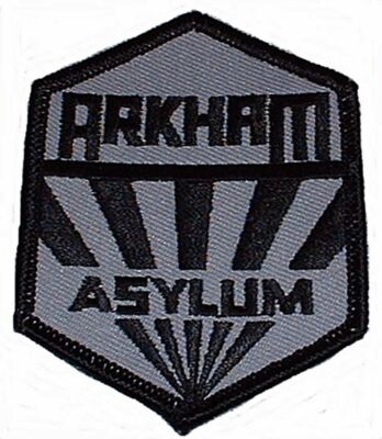 Batman Arkham Asylum Logo 3 1/2" Tall Embroidered Iron on Patch | eBay
