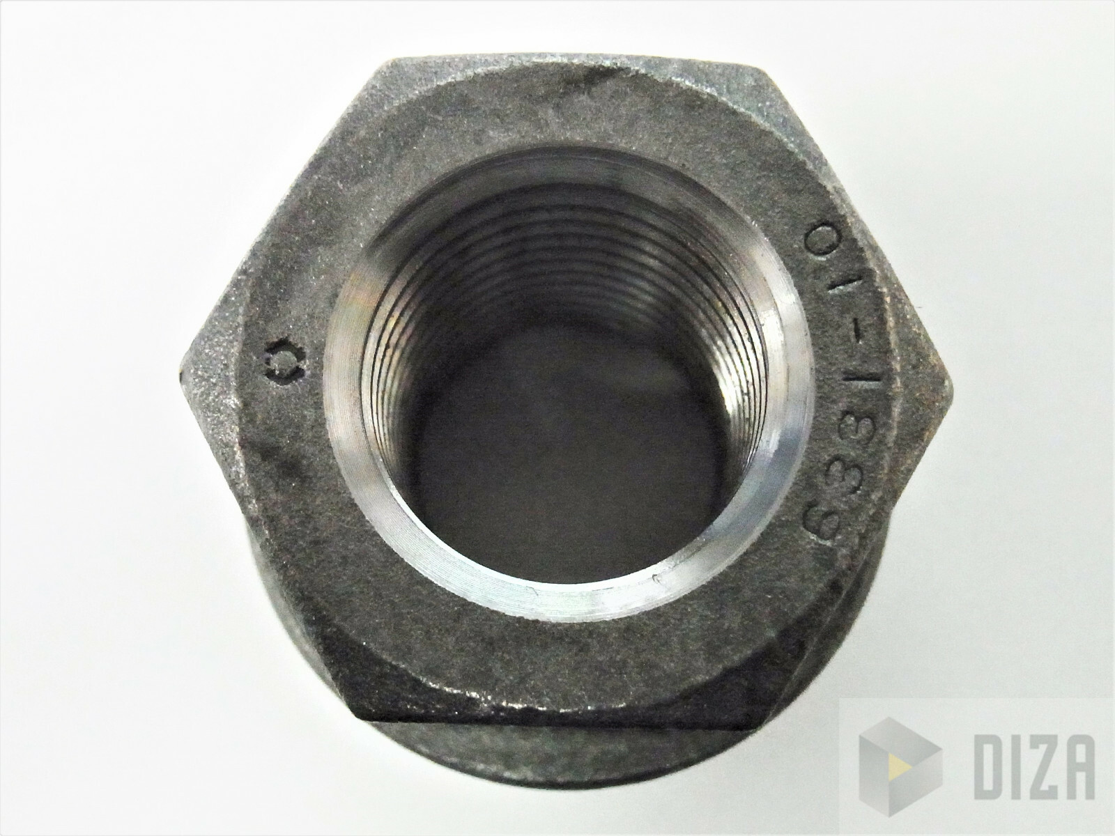 Sechskantmuttern DIN 6331 Stahl schwarz Festigkeit 10 hohe Form mit ...