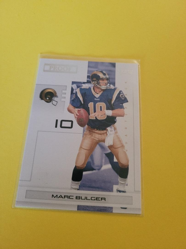 MARK BULGER PLAYOFF PROOF FOOTBALL CARD #d/50 $$ | eBay