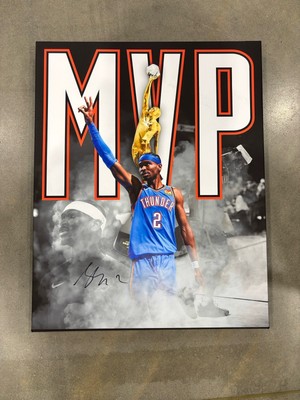 Shai Gilgeous-Alexander Signed Autographed MVP 16x20 Canvas GTP | eBay