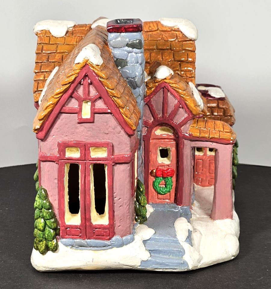 California Creations Cobblestone Cottage 97003 Painted Christmas ...