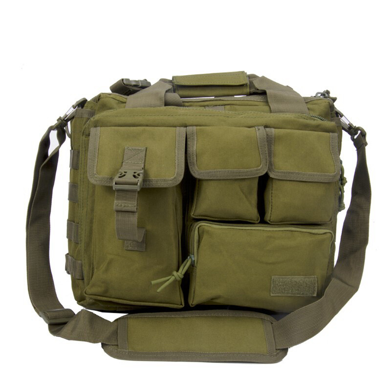 Military Tactical Laptop Bag Briefcase Outdoor Shoulder Messenger Nylon ...
