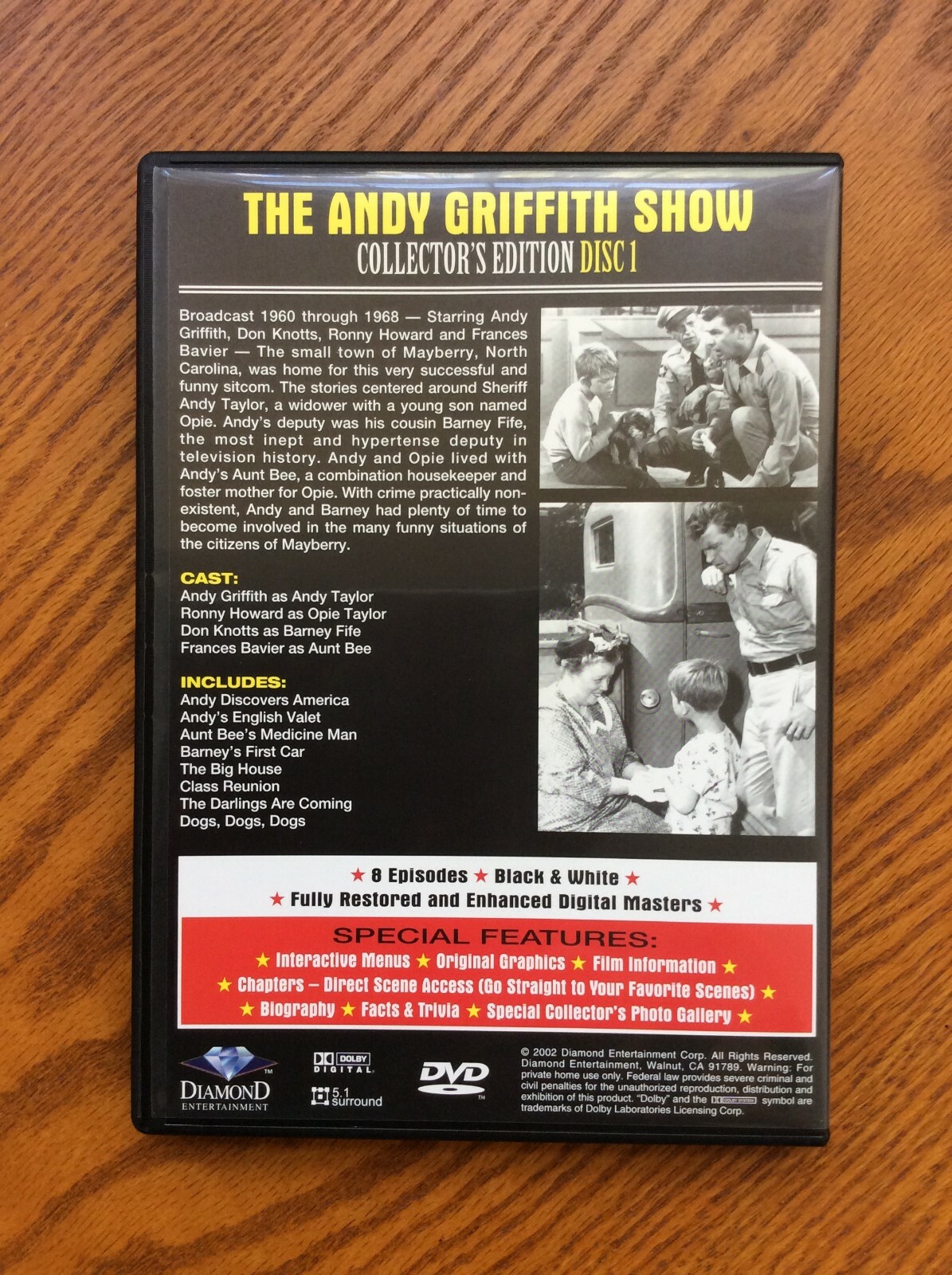 The Andy Griffith Show Collector's Edition - 2-DVD Set - 16 Episodes | eBay