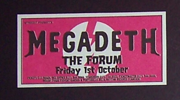 Megadeth Risk Tour 1999 Mini Poster Type Concert Ad, Promo Advert | eBay