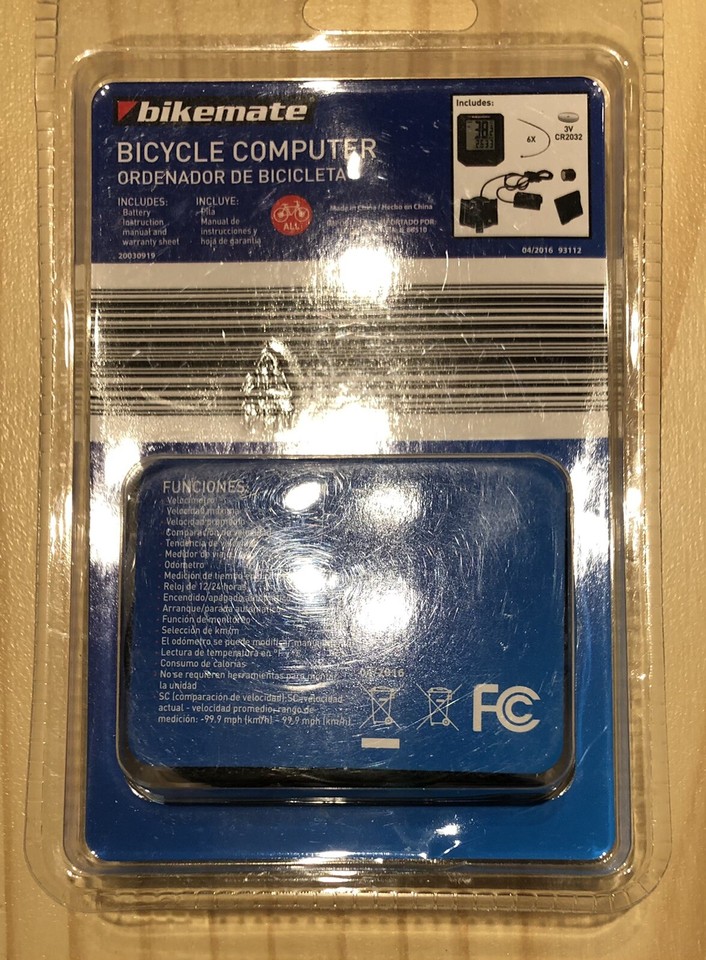 Bikemate Bicycle/Bike Computer Speedometer Trip-meter Clock Odometer ...