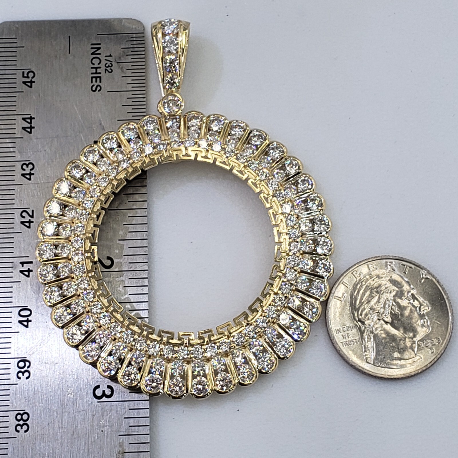 14k solid gold 50 pesos centenario Coin Bezel Frame pendant Heavy | eBay