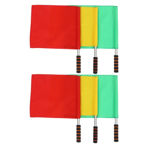 6 Pcs Traffic Directing Flag Flags for Cars Colored Referee Hand | eBay
