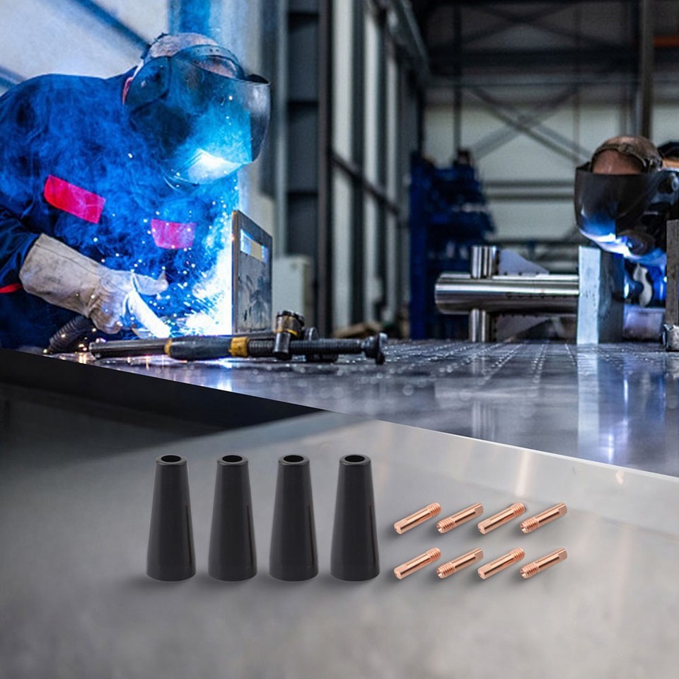 Flux Core Gasless Nozzle Tips Kit for MIG Welding Contact Tips 0 6 to 1 ...