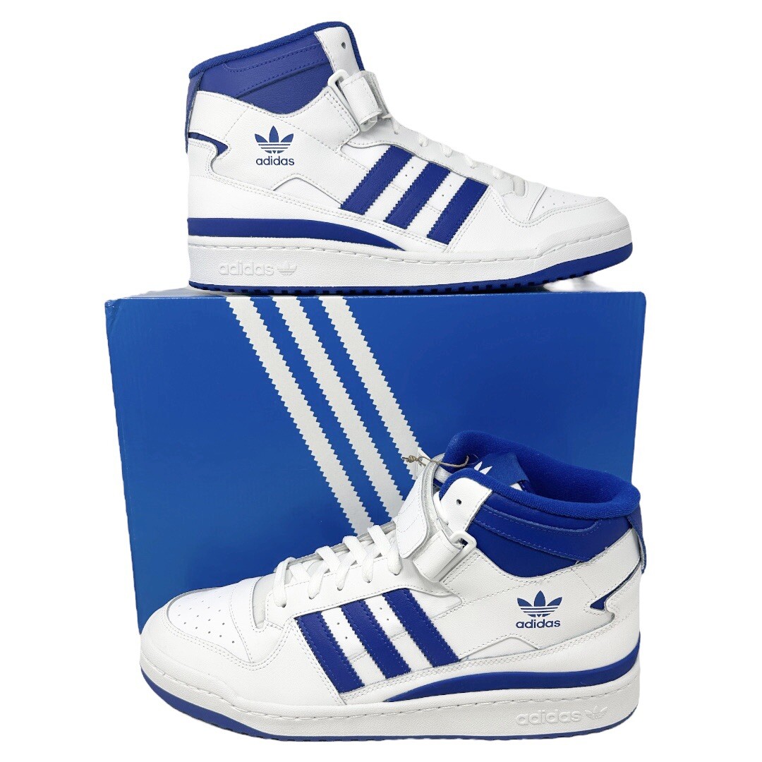 Adidas Forum Mid FY4976 White/Royal Size 11.5 | eBay