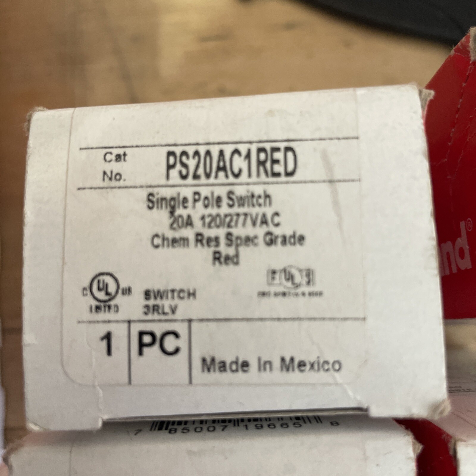 Pass & Seymour PS20AC1-RED 20 Amp Single Pole Switch | eBay