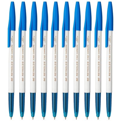 Reynolds Smooth Writing Ball Point Pen Color Blue For Student Pack of ...