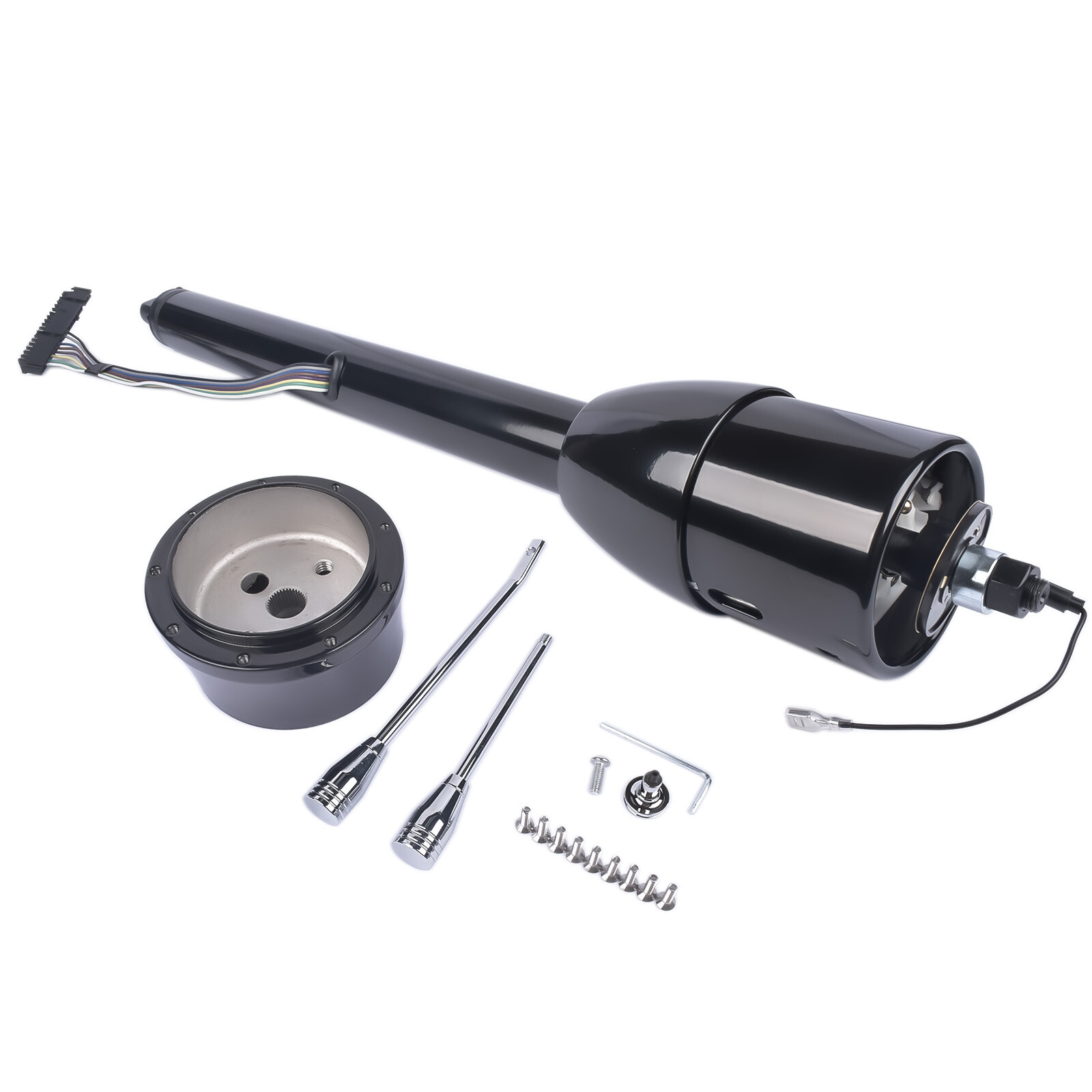 Street Hot Rod Tilt Steering Column Floor Shift 28"Manual Black ...