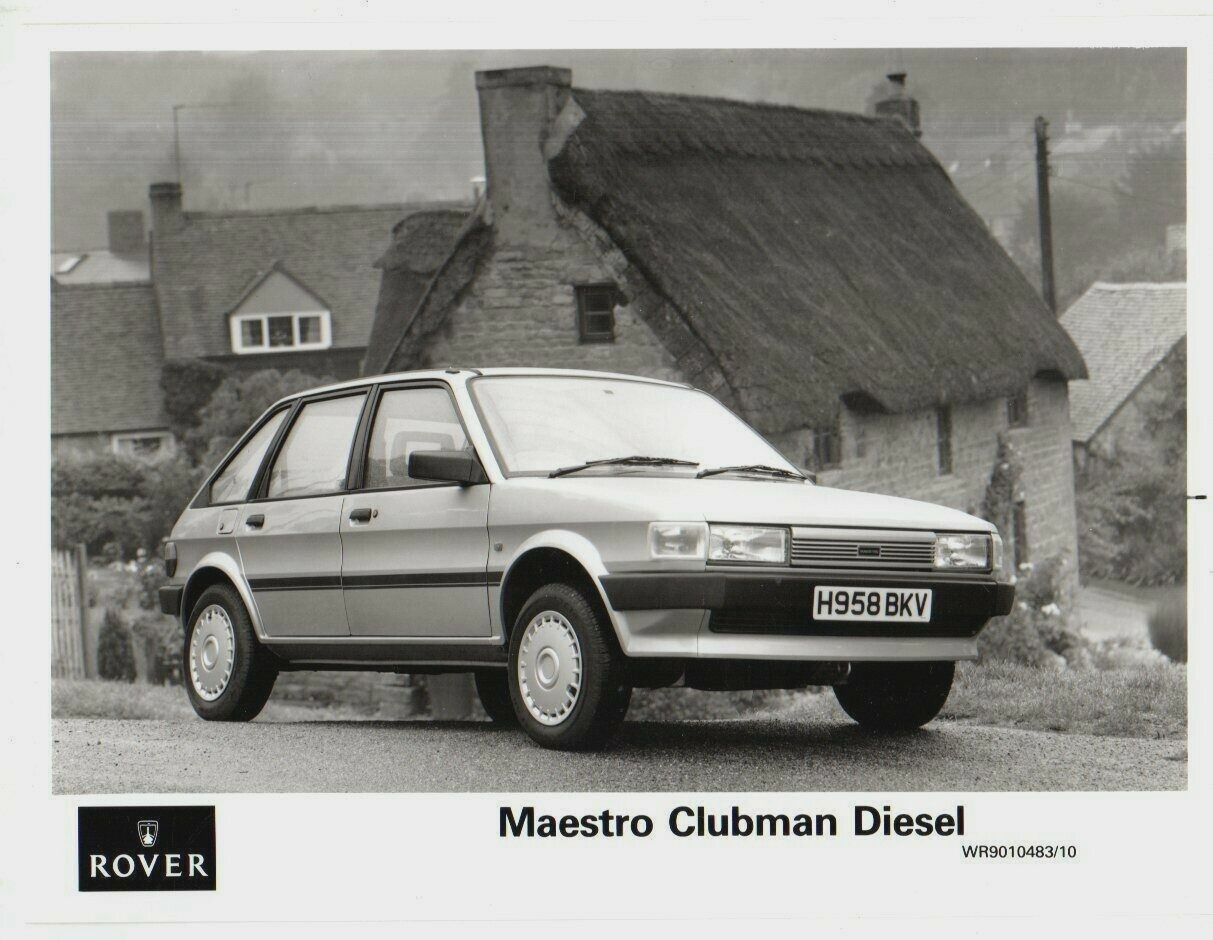 Rover Maestro Clubman Diesel 1990-1 Original UK Press Photograph Front ...