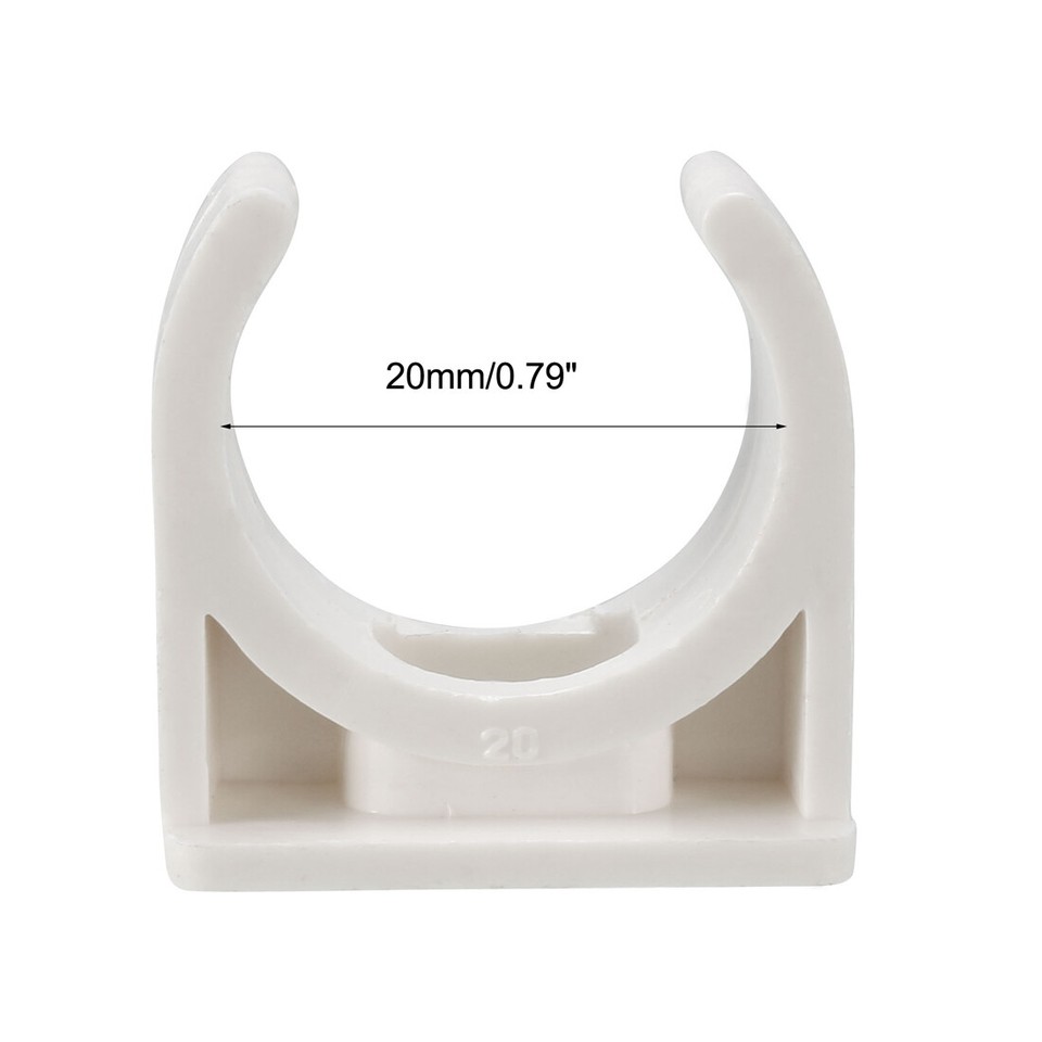 20mm Clamps Clips Fit for TV Trays Tubing Hose Hanger PVC Pipe Clips,30 ...