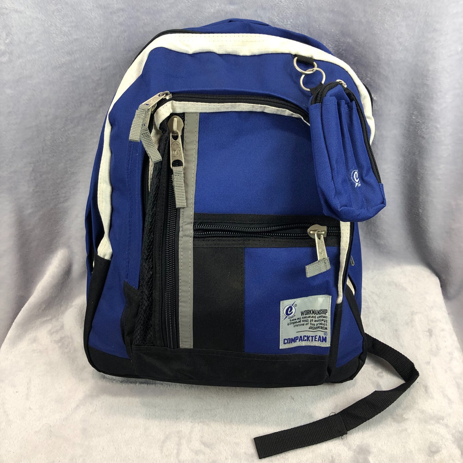 COMPACK TEAM Blue and Black Backpack, Large Multiple … - Gem