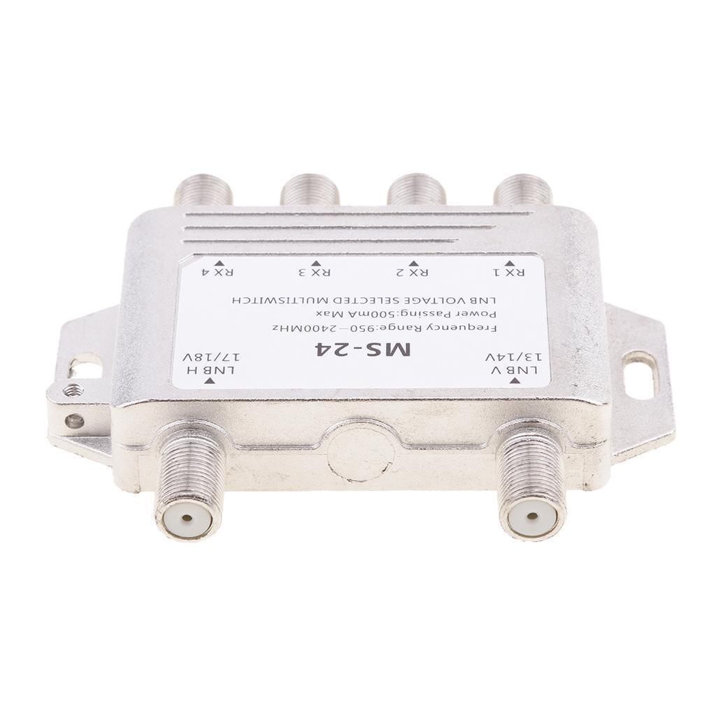 Lovoski 2x4 DiSEqC Satellite MultiSwitch FTA TV LNB Switch 2 LNB 4 ...