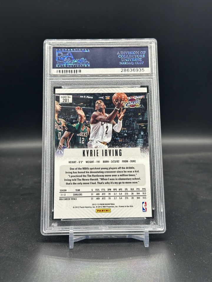 Kyrie Irving 2012-13 Panini Prizm Rookie Card #201 PSA 10 GEM MINT HOT ...