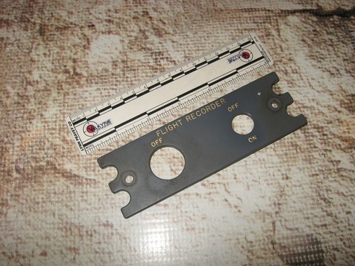 Vintage Boeing Aircraft Flight Data Recorder Switch Plate Cockpit (1 ...