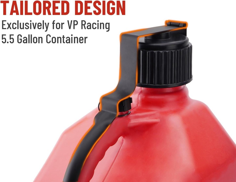 Fuel Jug Gas Can 5.5 Gallon Container Holder Rack Bracket Mount For VP ...